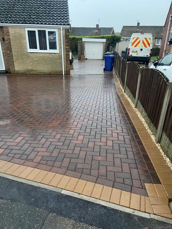 Large Brindle Block Paving Driveway | Barnsley Driveway Experts